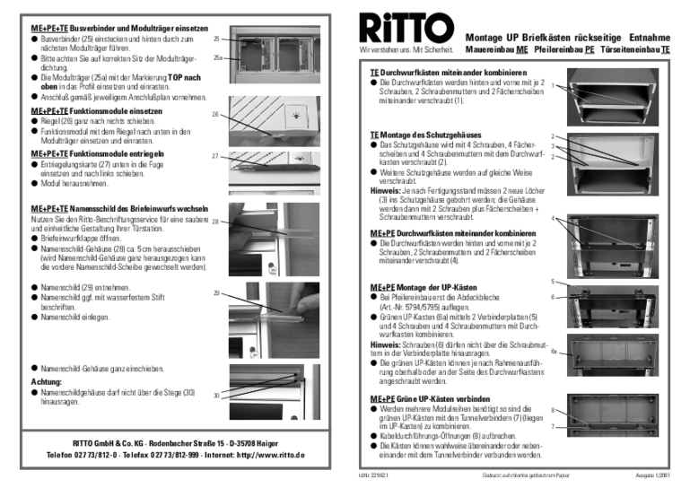 Technische Infos zu Ritto – Jetzt herunterladen