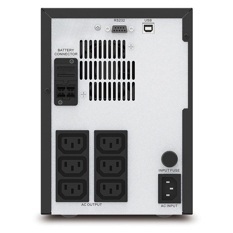 APC Easy UPS 1 Ph Line Interactive, 1000VA, Tower, 230V, 6 IEC C13 outlets, AVR, LCD